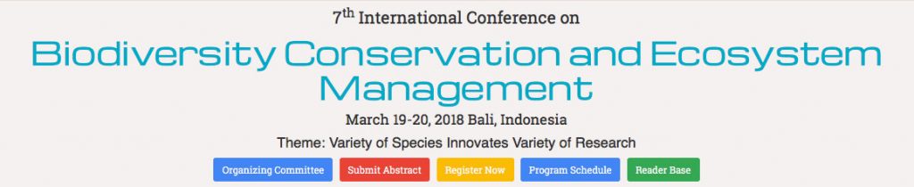 7th International Conference on Biodiversity Conservation and Ecosystem ...